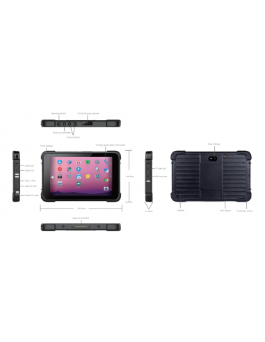 Tablet 8p INSYS Rugged EM4-Q865M | 8GB | 128GB | 5G | A11